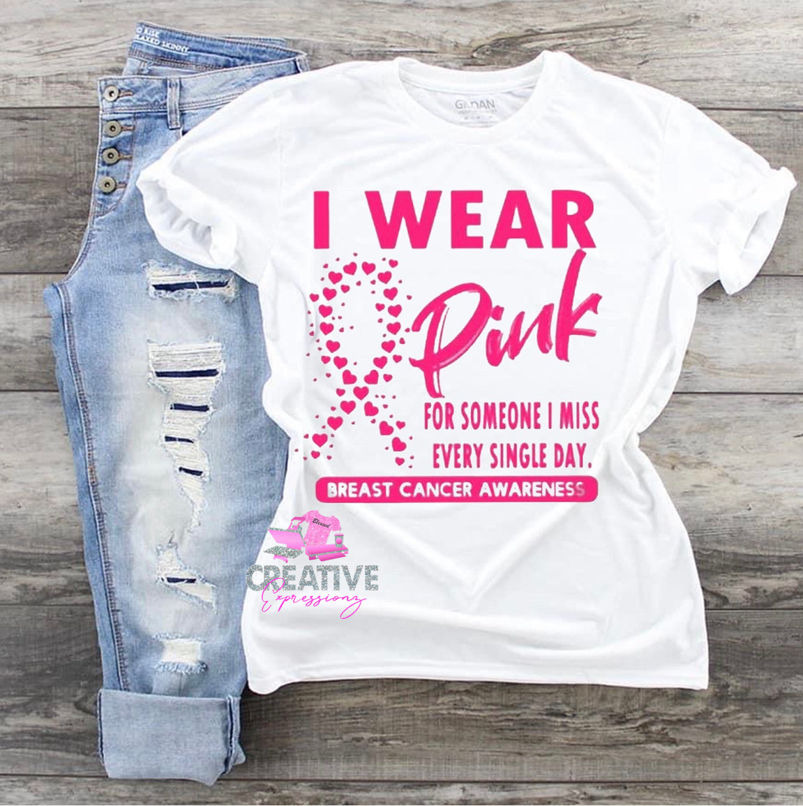 I WEAR PINK FOR SOMEONE I MISS (CANCER) – Creative Expressions